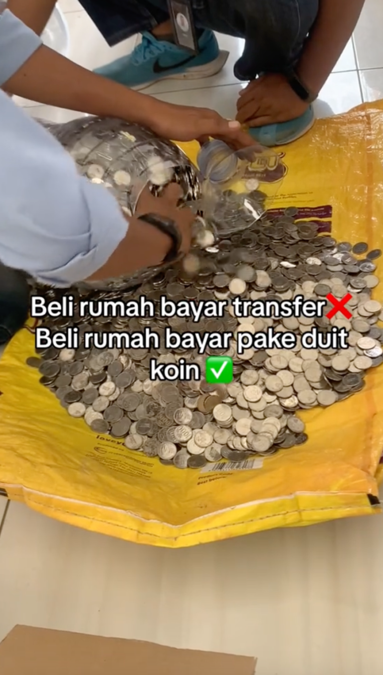 Indonesian Apam Balik Seller Pays House Downpayment Using RM13k in Coins He Saved Over 3 Years ...